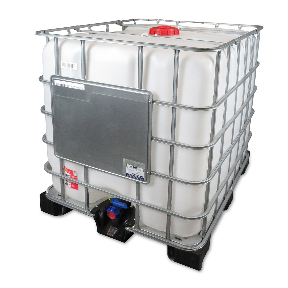 1000 L IBC Container, Hybrid-Palette, gebraucht gereinigt, 150/50, UF ...
